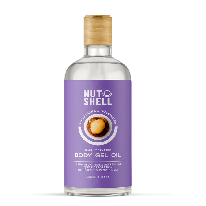 Macadamia & Rose Water - Body Gel Oil – Nutshell